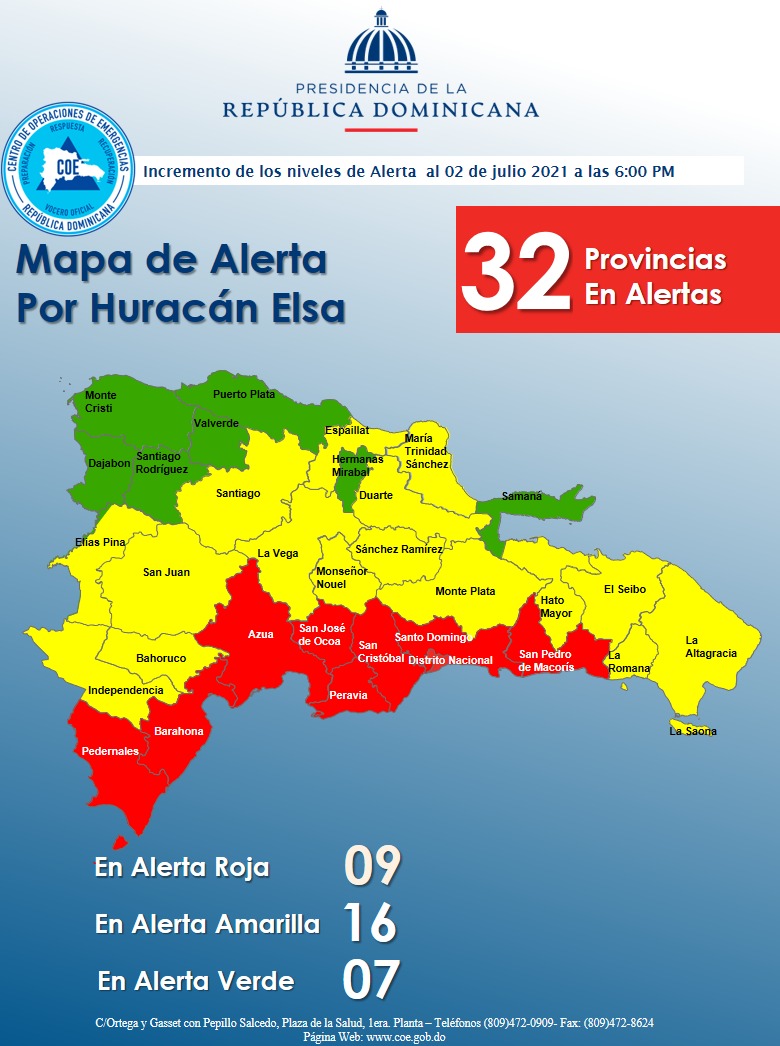 Centro de Operaciones de Emergencias | COE - ¡Incremento de Alerta! La ...