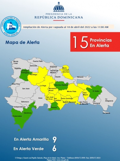 Centro De Operaciones De Emergencias Coe Informe De Situación No