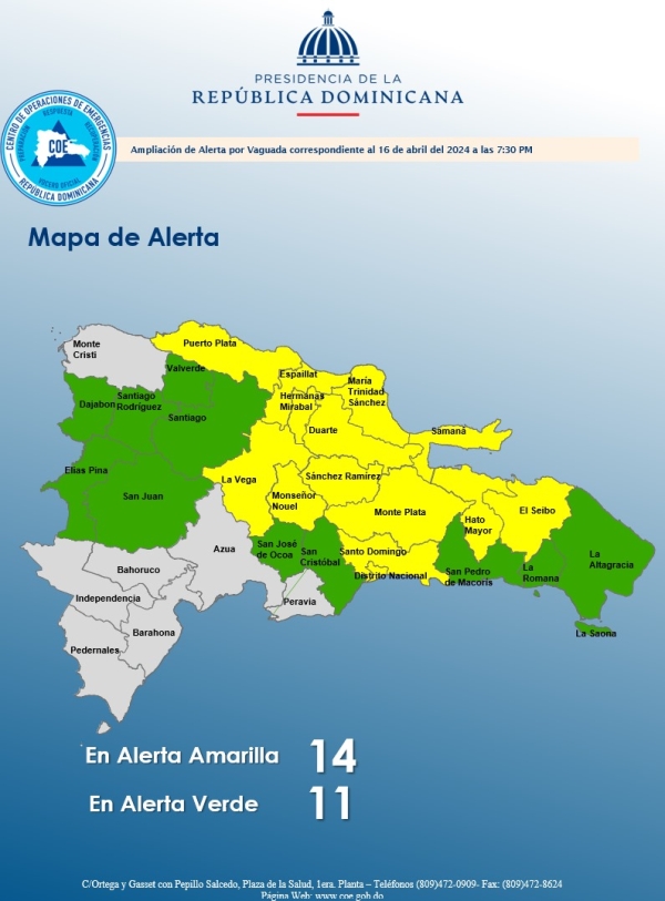 Centro De Operaciones De Emergencias Coe Informe De Situacion No 2